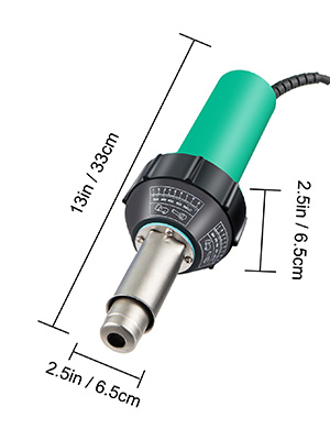 VEVOR Roofing Welder, 6 Pcs PVC Welding Gun, 1600W Pvc Welder With Case ...