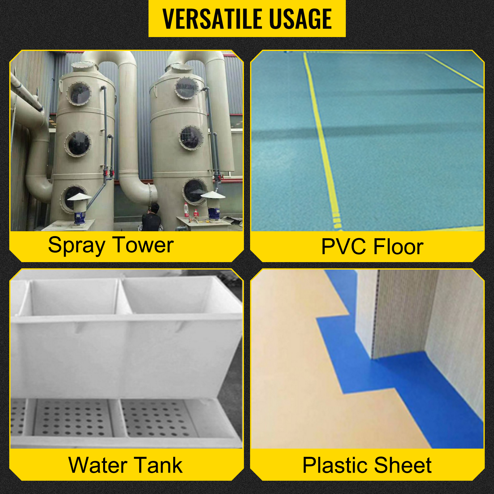 VEVOR Roofing Welder, 8 Pcs PVC Welding Gun, 1600W Pvc Welder With Case ...