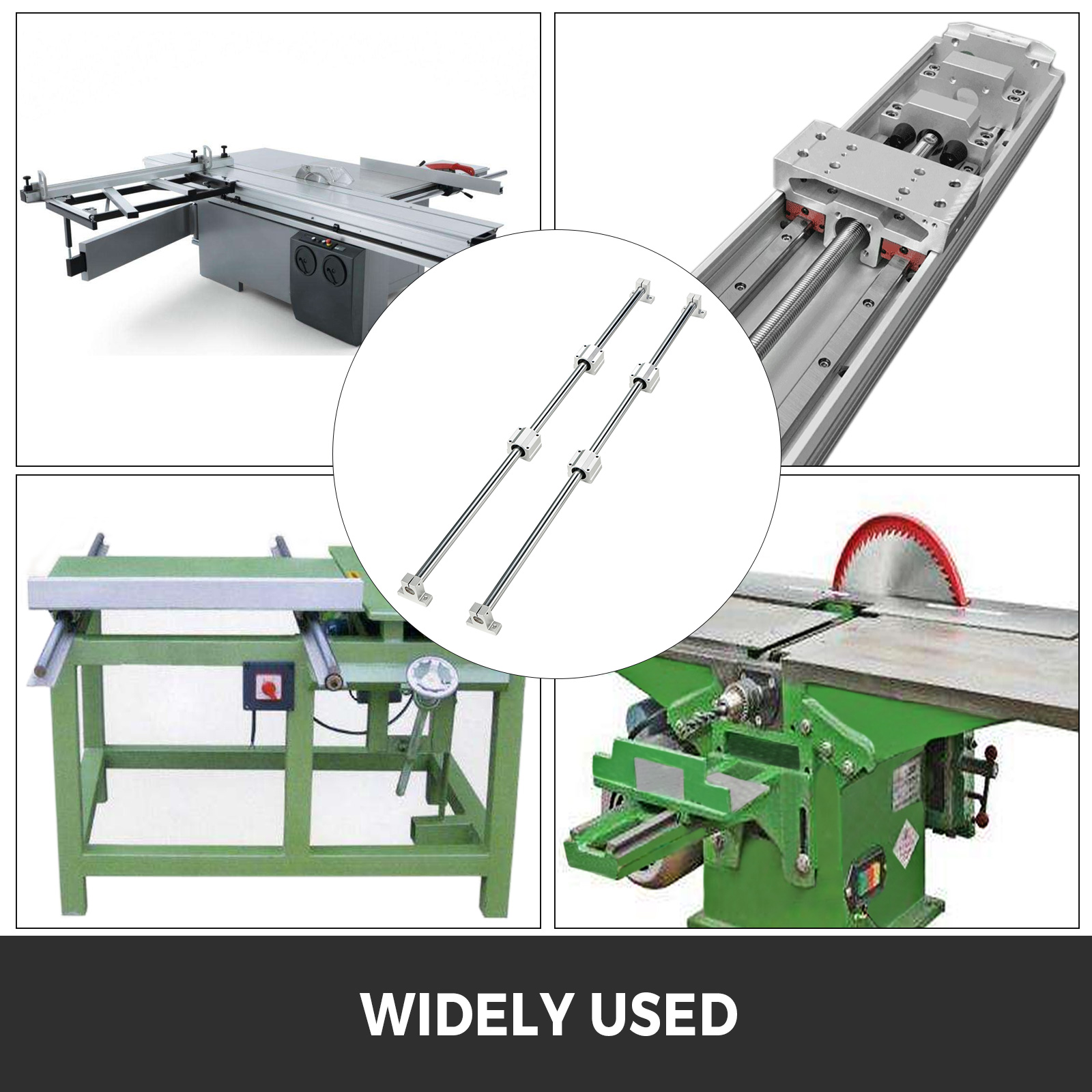 VEVOR Linear Rail Slide 2PCs 20mm x 300mm Linear Bearing Slide Set with ...