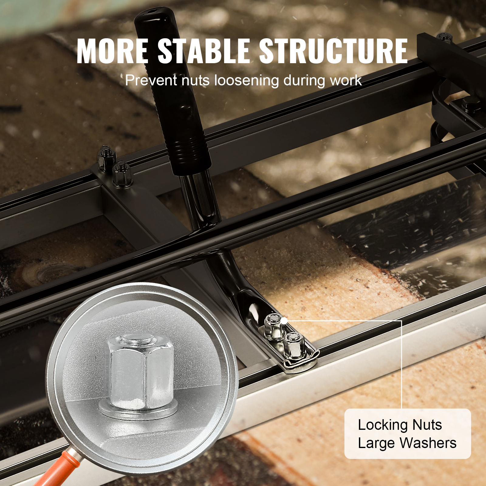 VEVOR Rail Mill Guide System and Chainsaw Mill Aluminum Portable ...