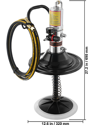 VEVOR Grease Pump, 50:1 Pressure Ratio Air Operated Grease Pump with 13 ...