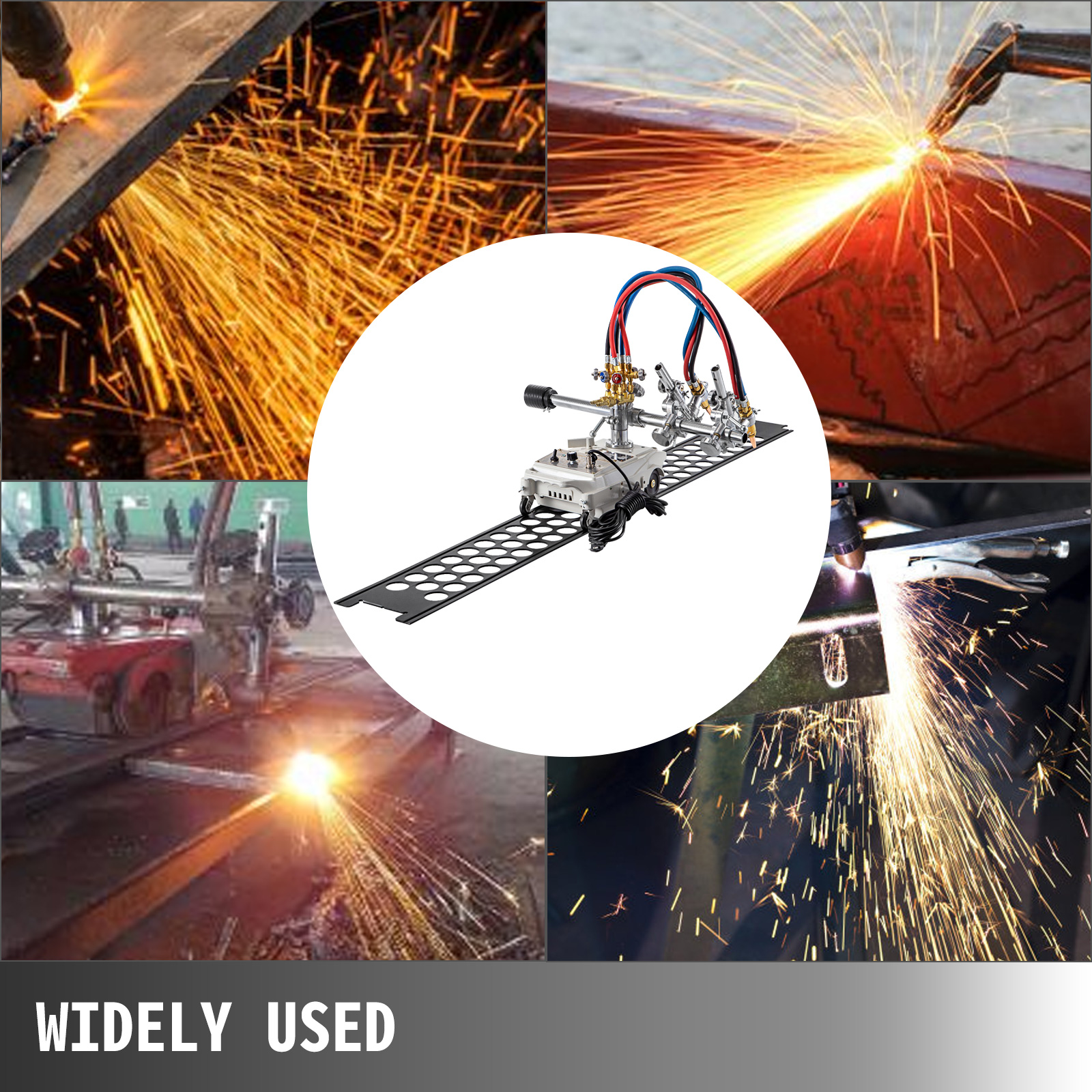 Cg1-100 Gas Cutting Machine With Rail Track For Cutting Metal Pipe ...