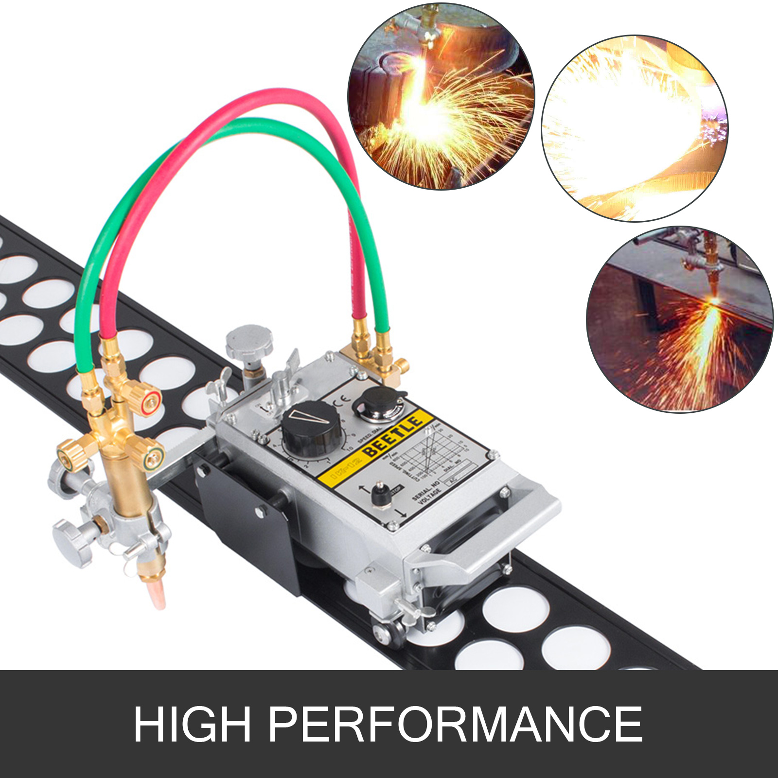 Portable HK-12 Track Torch Oxy Acetylene Gas Cutting Beveling with 2x1 ...