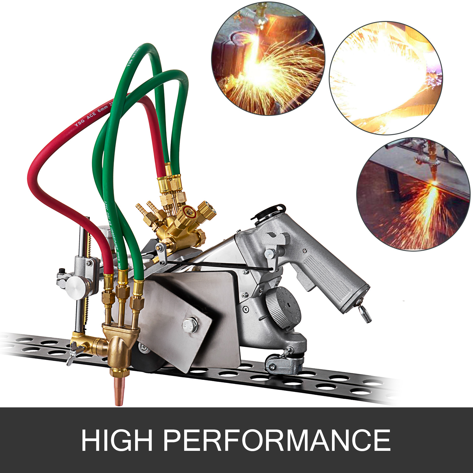 VEVOR Track Torch Burner Cutter 5-100 mm 220V Portable Flame Cutting ...