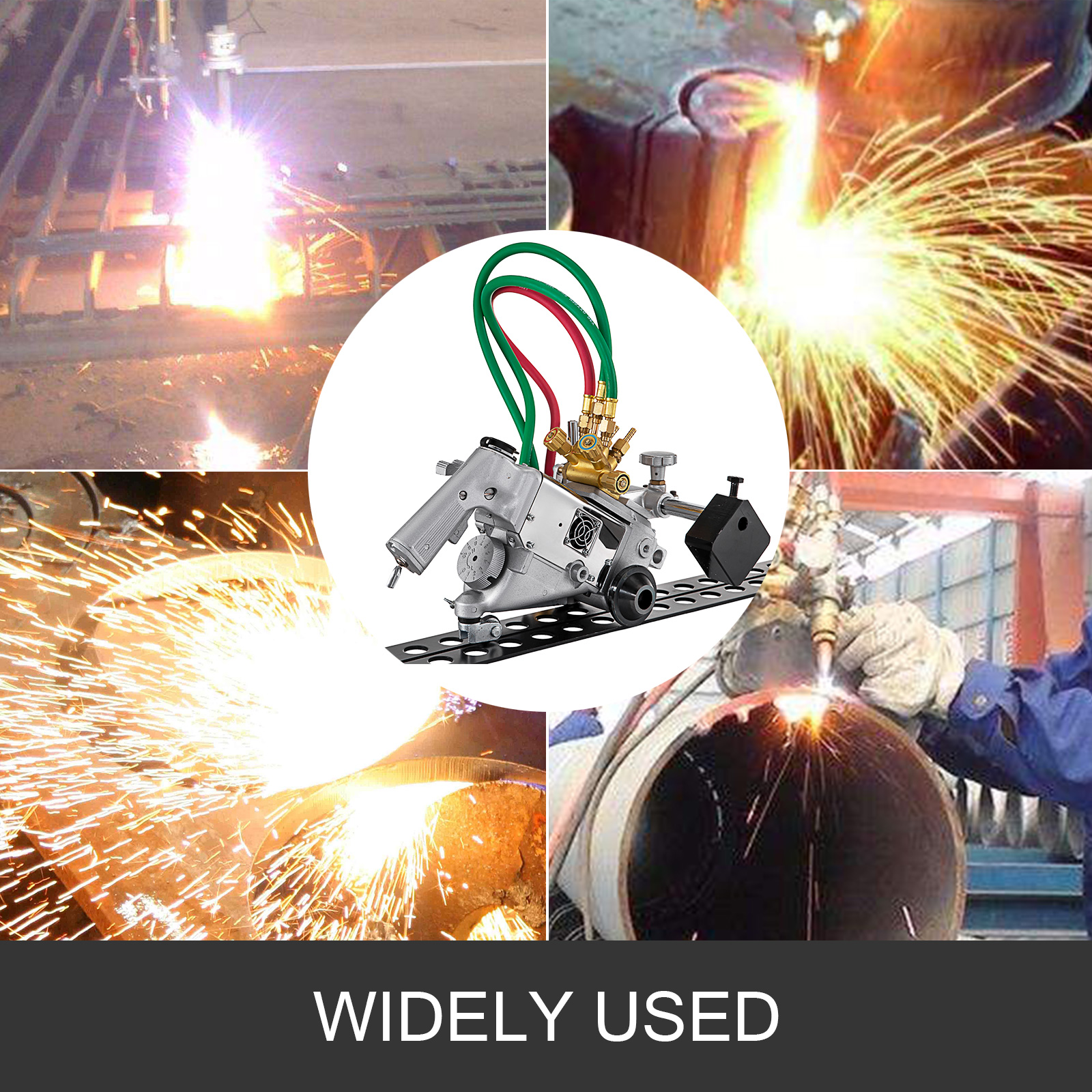 VEVOR Track Torch Burner Cutter 5-100 mm 220V Portable Flame Cutting ...