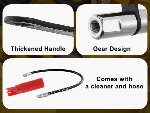 VEVOR Grease Gun Coupler, 10000 PSI High Pressure, 3-Jaw Locking, Quick ...