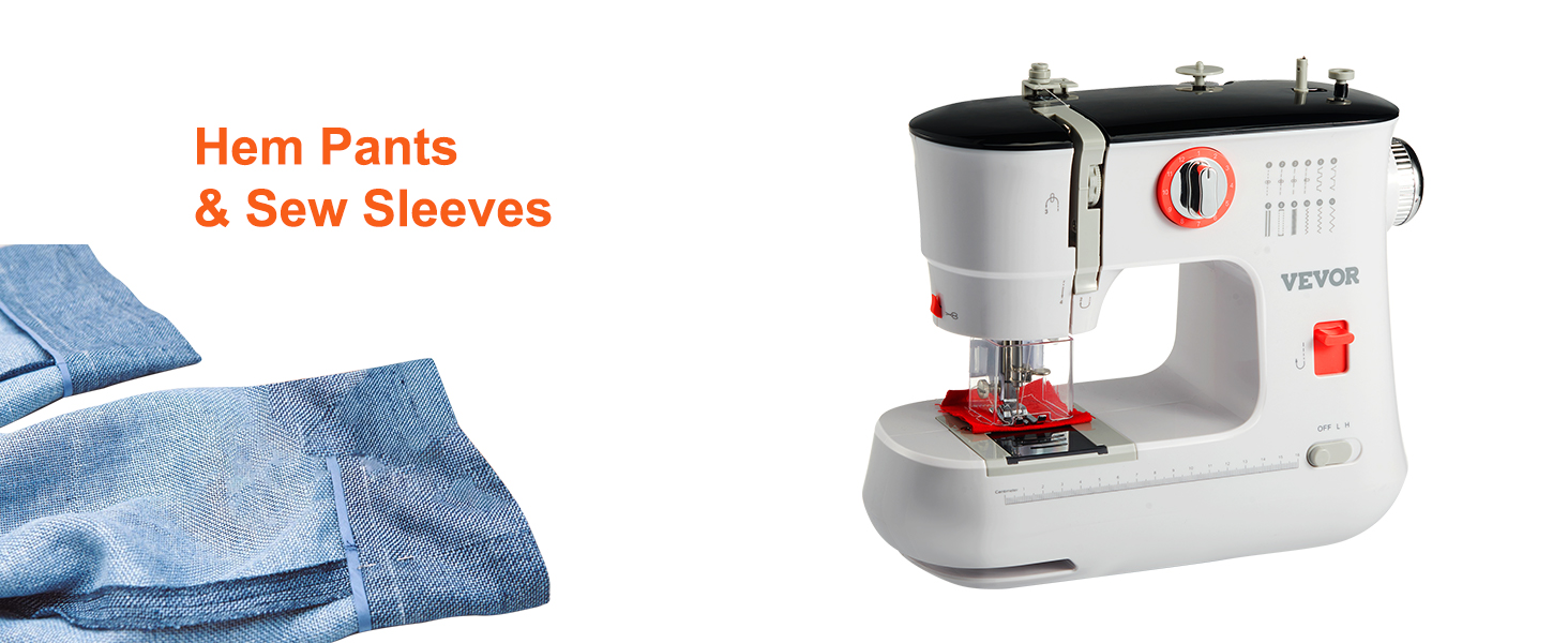 VEVOR Sewing Machine, Portable Sewing Machine for Beginners with 12 ...