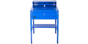 VEVOR Flat Top Shop Desk with Pigeonhole Compartments 31.5"W x 26.8"D x ...