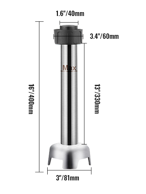 VEVOR Commercial Shaft, 16" Immersion Blender Shaft, Heavy-Duty ...
