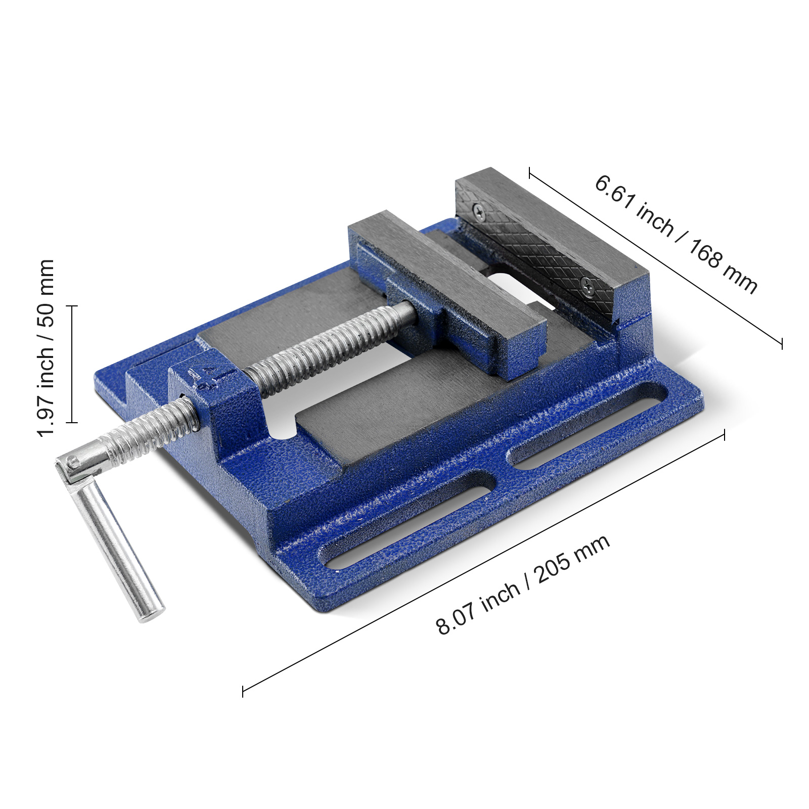 VEVOR Drill Press Vise, 4 inch Heavy-duty Bench Vise, Low-profile Drill ...