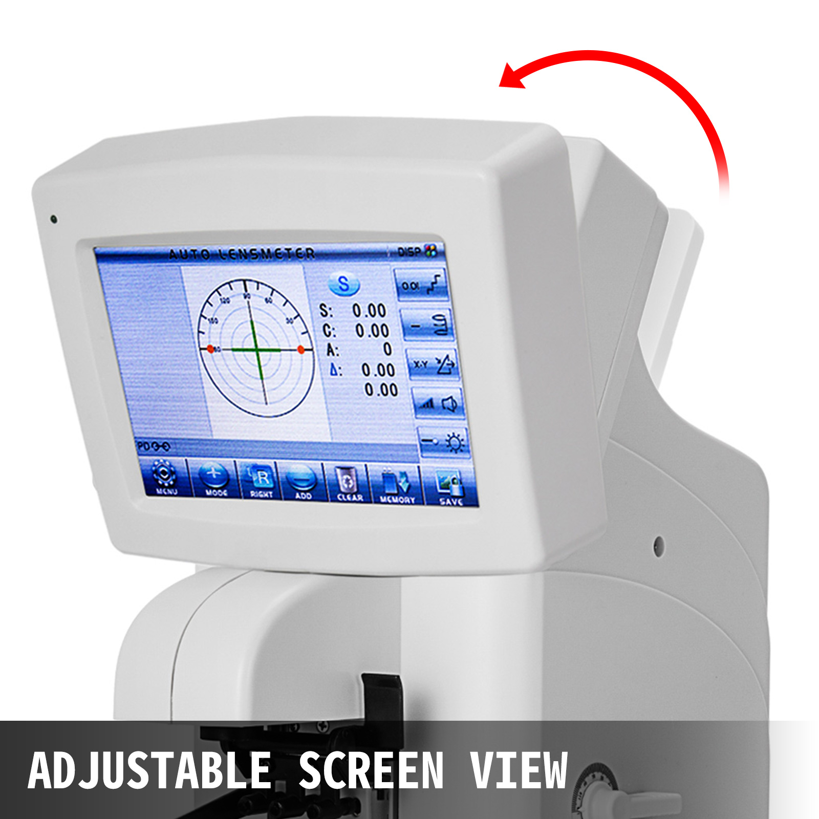 Auto Lensmeter Optical Lensometer 7" Colorful Lcd Touch Screen Pd Data ...