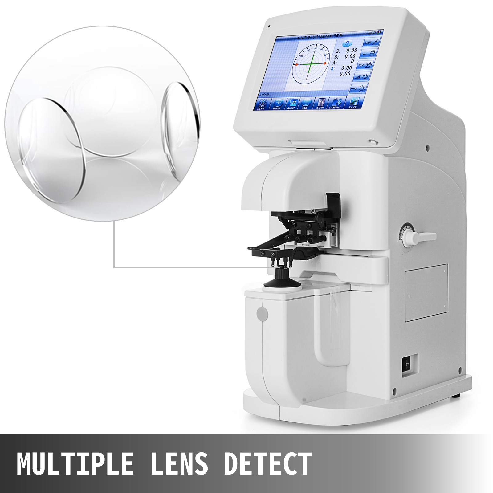 Auto Lensmeter Optical Lensometer 7" Colorful Lcd Touch Screen Pd Data ...