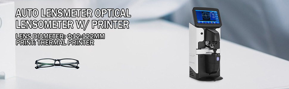 VEVOR JD-2600A 7" LCD Touch Screen Focimeter New Digital Auto Lensmeter ...