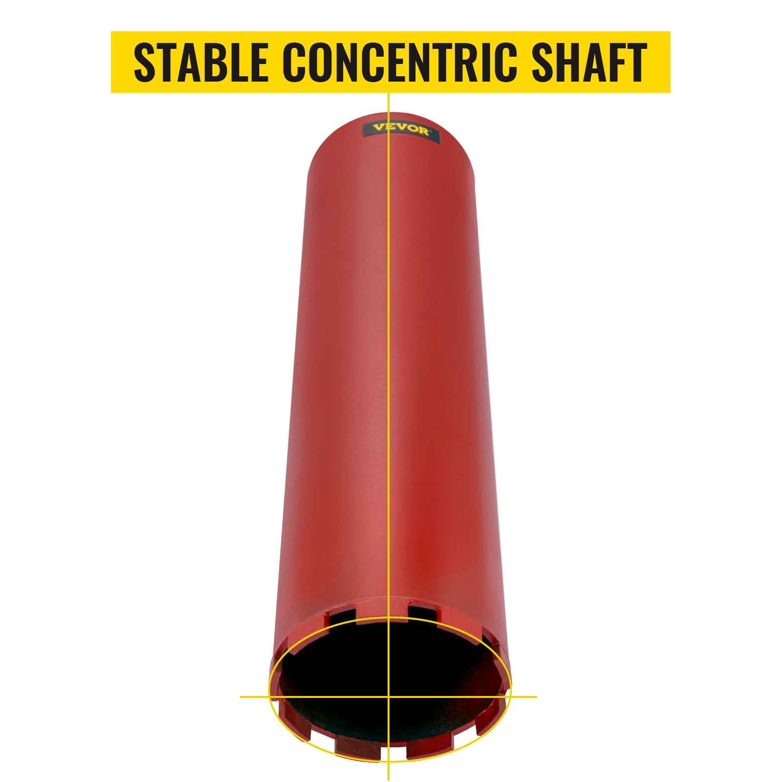 VEVOR Dry Diamond Core Drill 4.5"/114mm Dia. Hole Cutter for Concrete ...