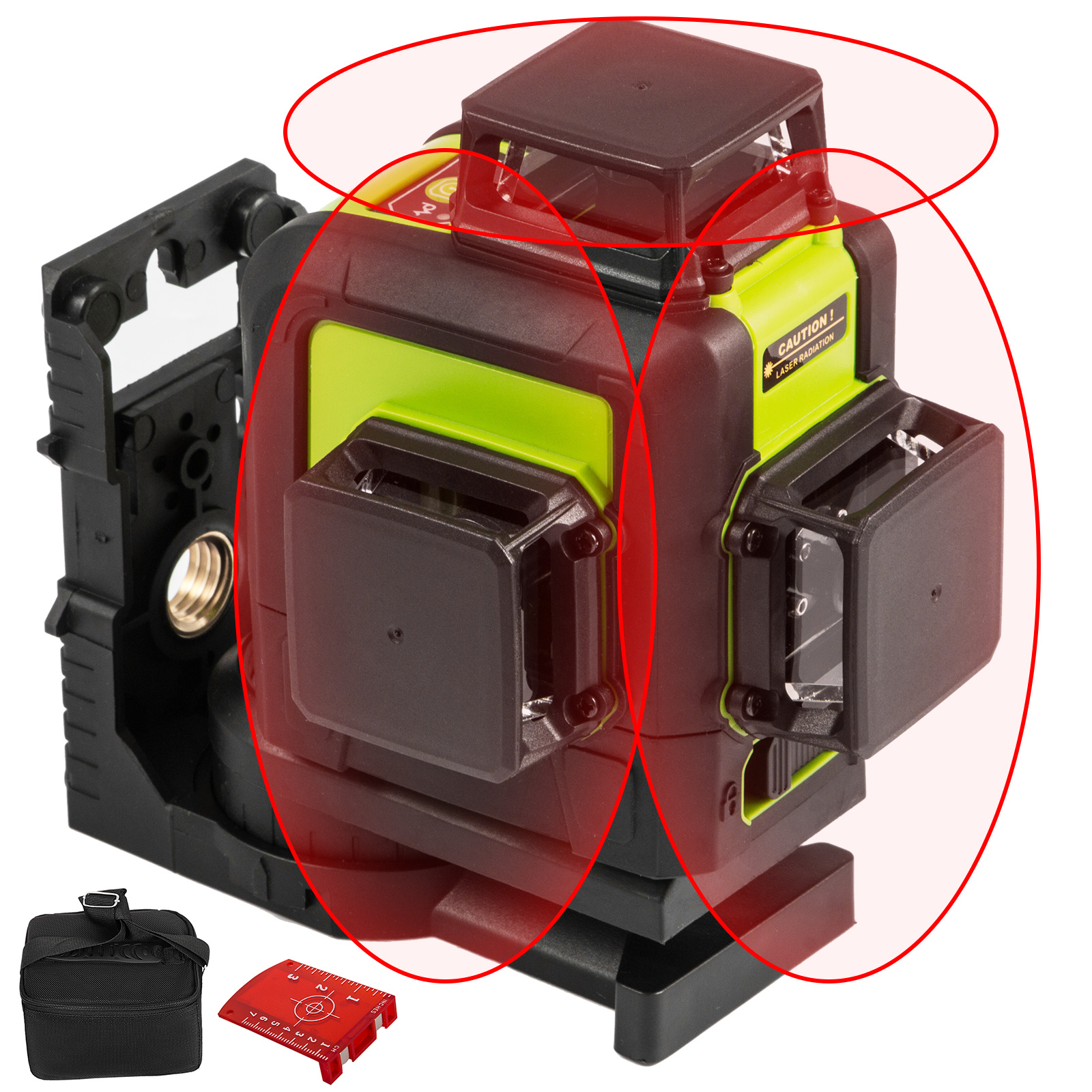 12 Lines Self-Leveling Rotary Laser Level Kit Horizontal & Vertical ...