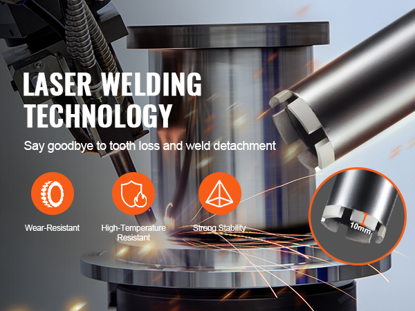 VEVOR Core Drill Bit, 2" Wet Diamond Core Drill Bits, 14" Drilling ...