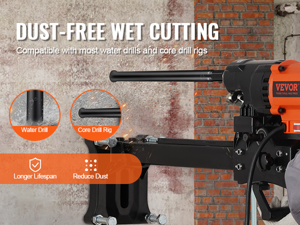 VEVOR VEVOR Core Drill Bit, 2" Wet Diamond Core Drill Bits, 14 ...