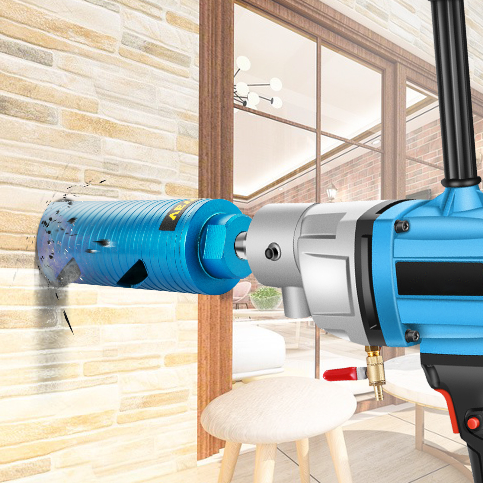 VEVOR Core Drill Diamond Dry Coring Bit 4.25/4/3.5/3" with Pilot Bit ...