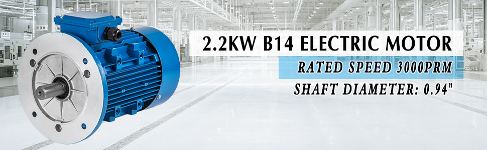 Electric Motor 3 Phase 2.2kw Aluminum Heavy Duty 2 Pole 400v Universal ...
