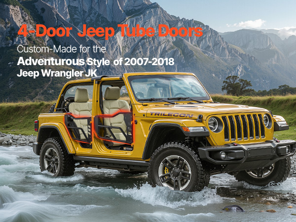 4-Door Jeep Tube Doors Jeep Tubular Door for 2007-2018 Jeep Wrangler JK ...