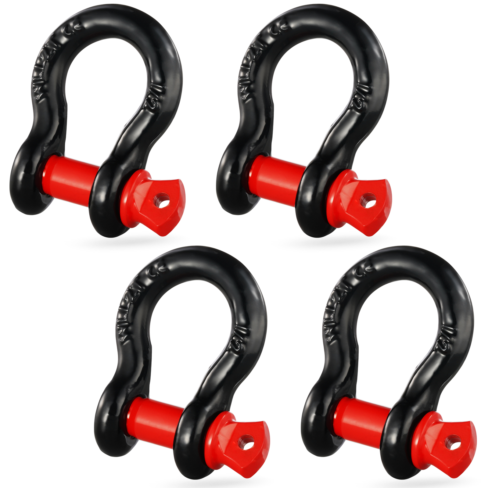 VEVOR Soft Shackle Synthetic Recovery Rope/D Ring Shackle13-30T Break ...