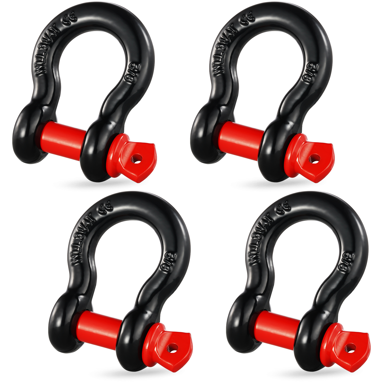 VEVOR Soft Shackle Synthetic Recovery Rope/D Ring Shackle13-30T Break ...