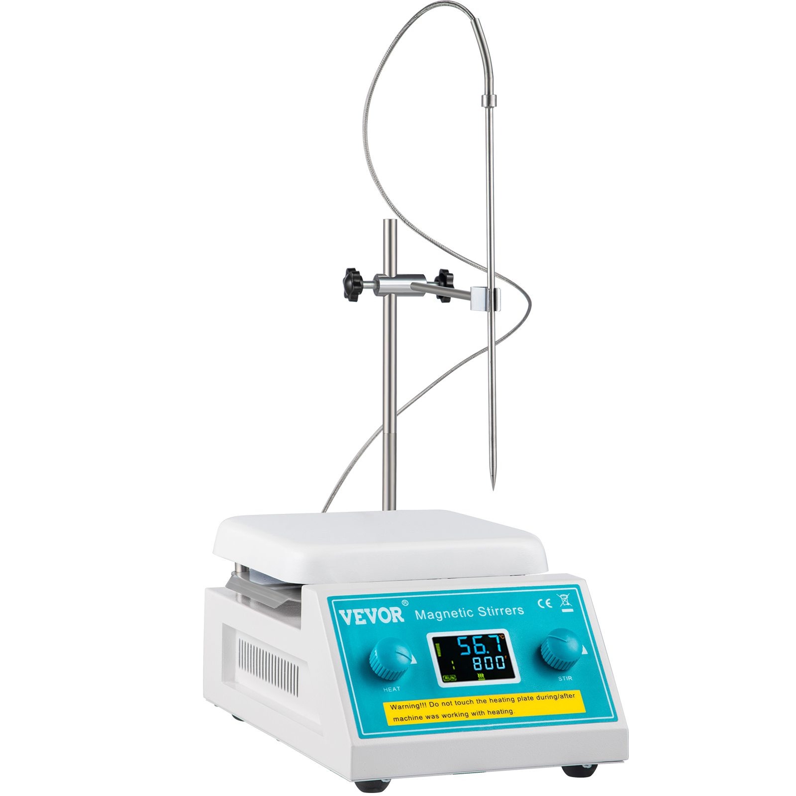 VEVOR Magnetic Stirrer Hot Plate Digital Hotplate Stirrer Mixer 2L/1L w/ Stand | eBay
