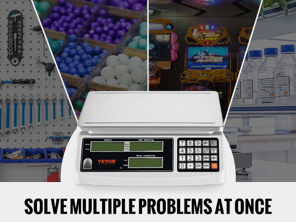 VEVOR Industrial Counting Scale, 30 kg x 1 g, Digital Scale for Parts ...