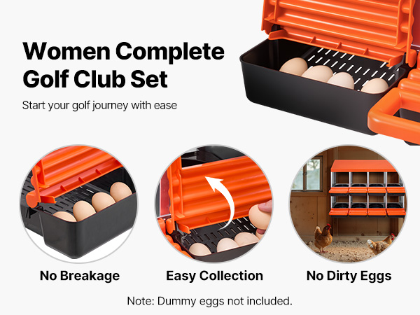 VEVOR 8-Compartment Chicken Nest Box Mental Box with Inclined Nesting ...