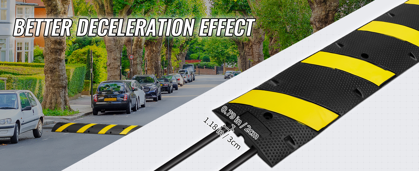 VEVOR Rampa de Protección de Cable 2 Canales Pasacables de Suelo ...