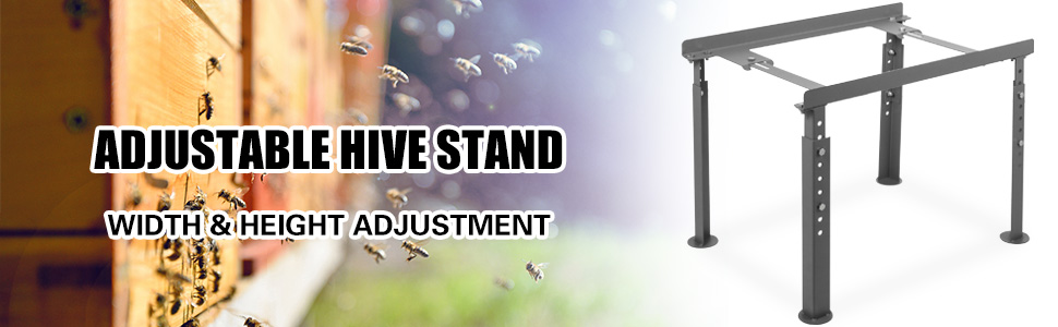 3pcs Metal Bee Hive Stand Adjustable Hive Frame Holder Beekeeping Hive ...