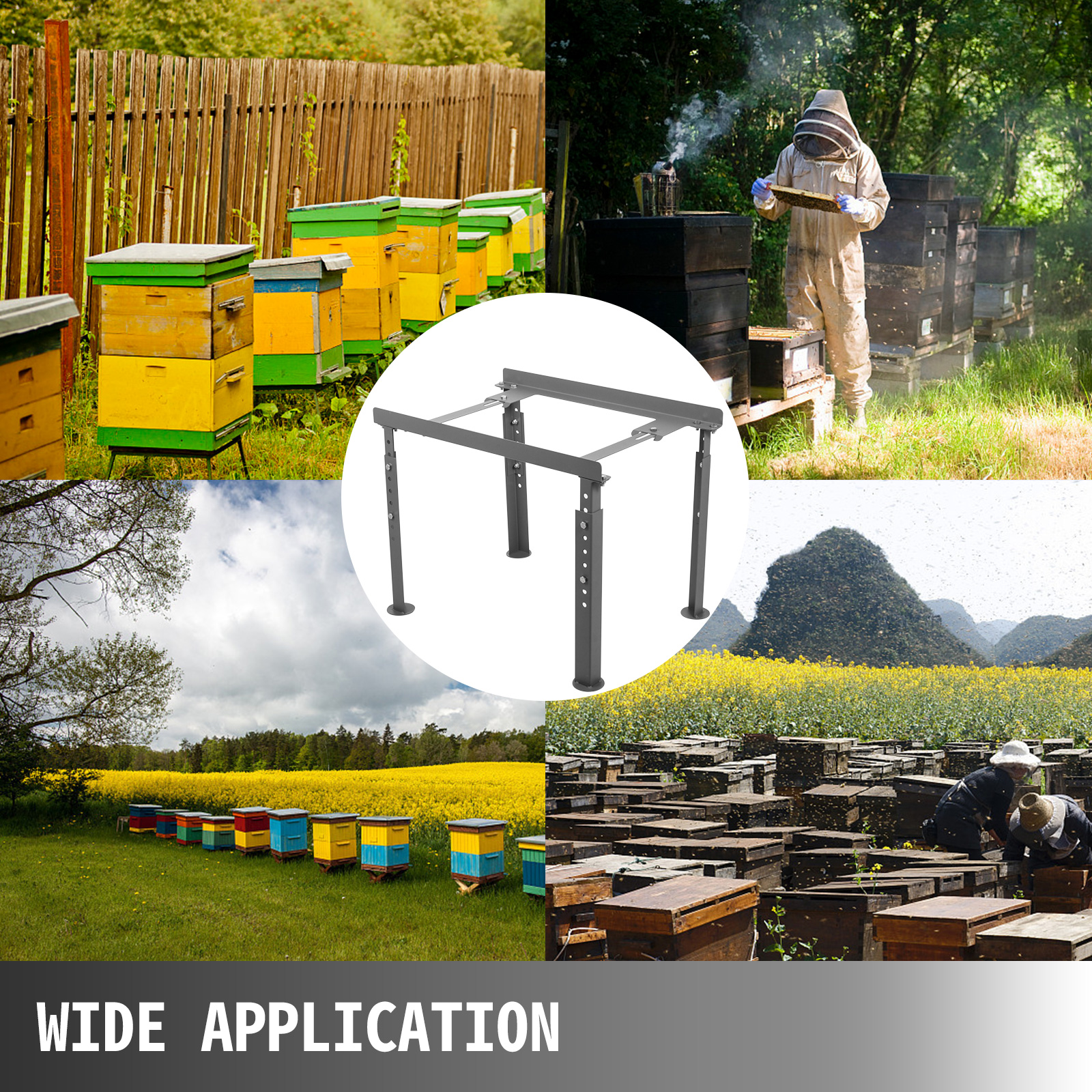 Metal Hive Stand Adjustable Hive 4-Pack Stand Hive Stand Hive Frame ...