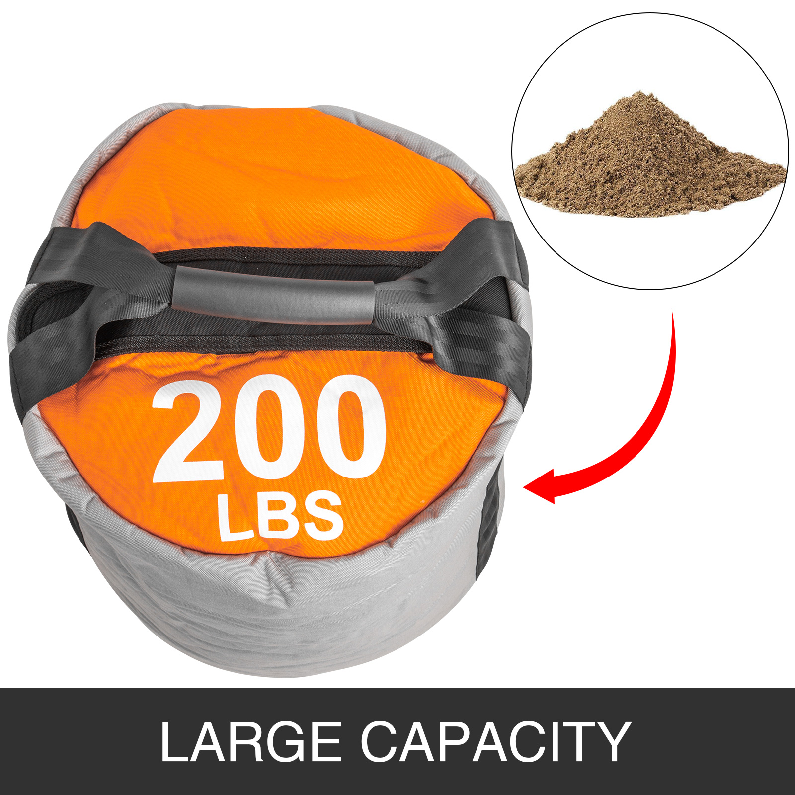 VEVOR Workout Sandbag, 200LBS Capacity Sandbags for Fitness, 15.7 ...