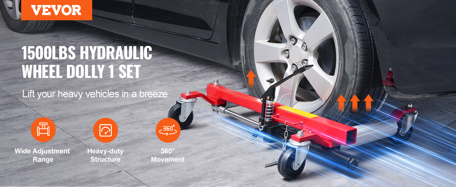 VEVOR Wheel Dolly raskaan kaluston ajoneuvon paikannusrengas jack ...