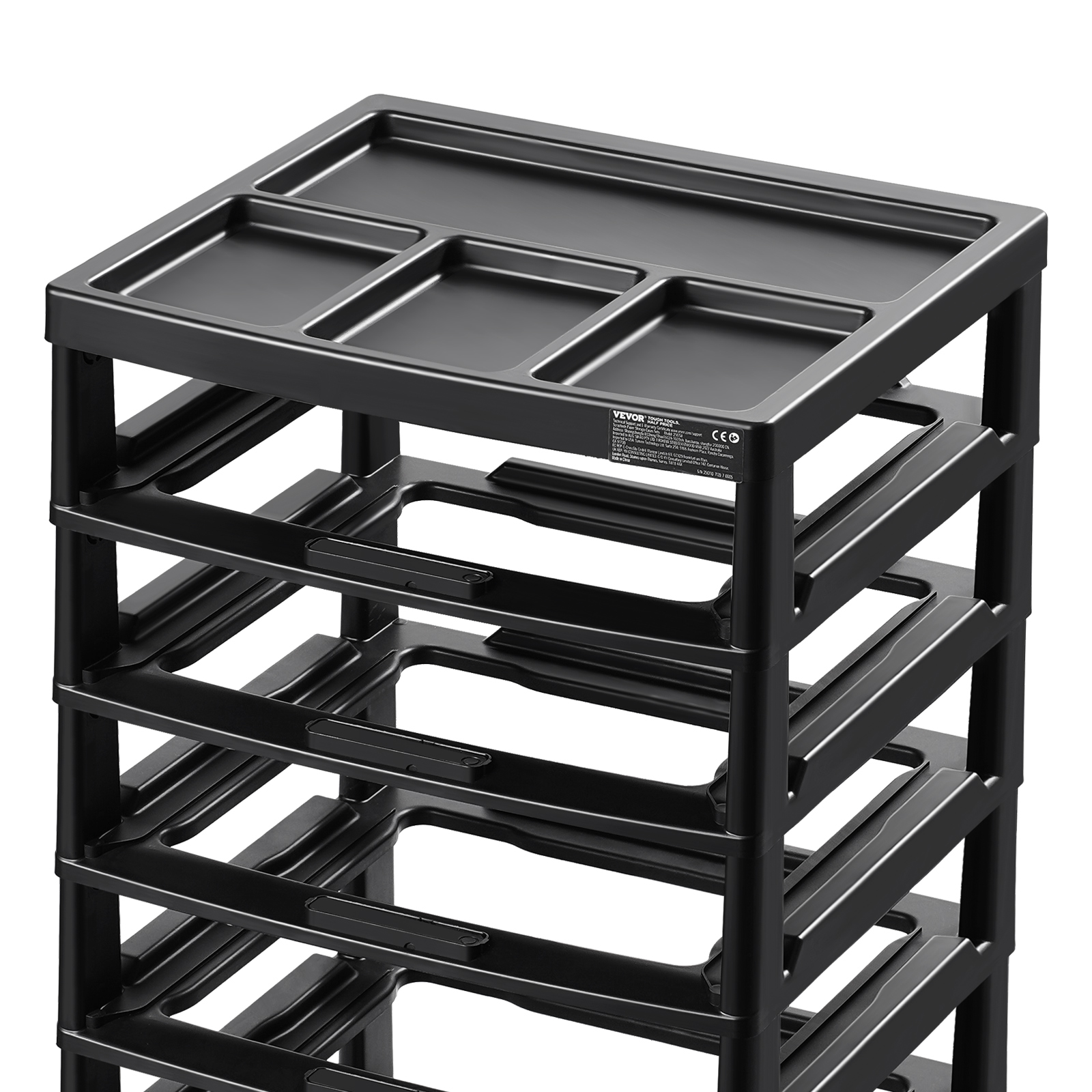 Scrapbook Rolling Storage Cart 6-Tier Large Capacity with Organizer Top ...