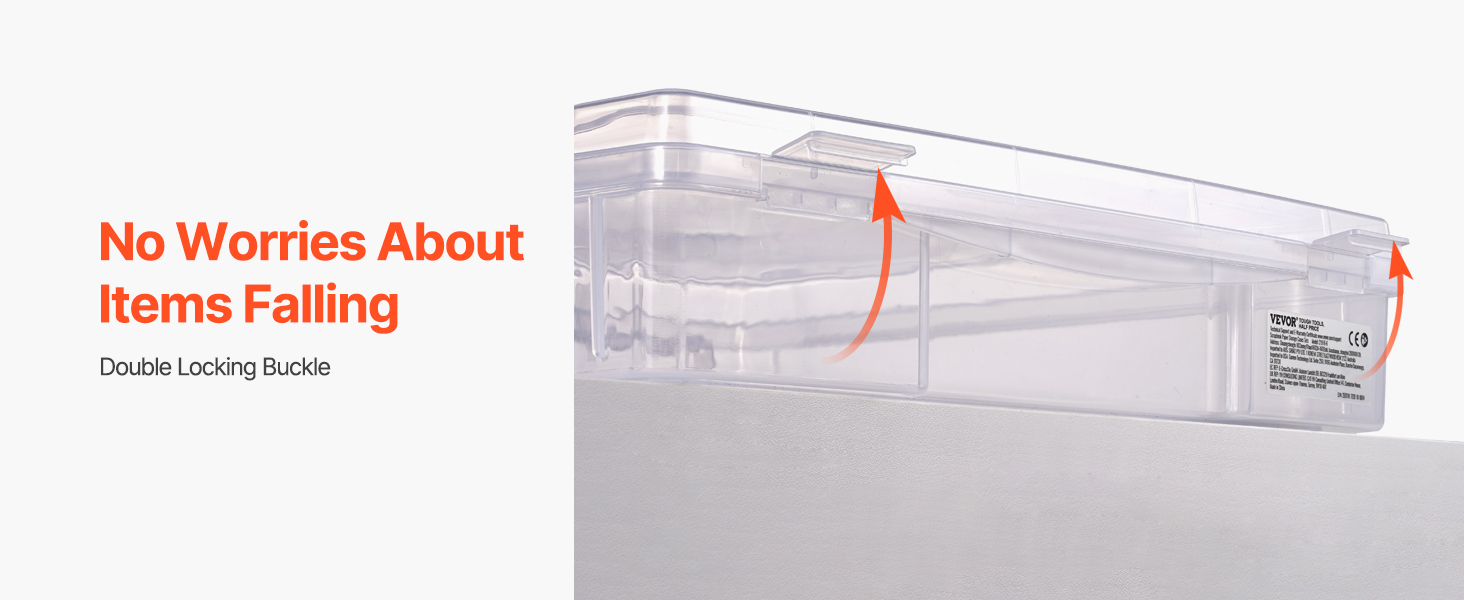 Scrapbook Paper Storage 6 Pack Stackable Plastic Board Game Boxes Clear Case | VEVOR US