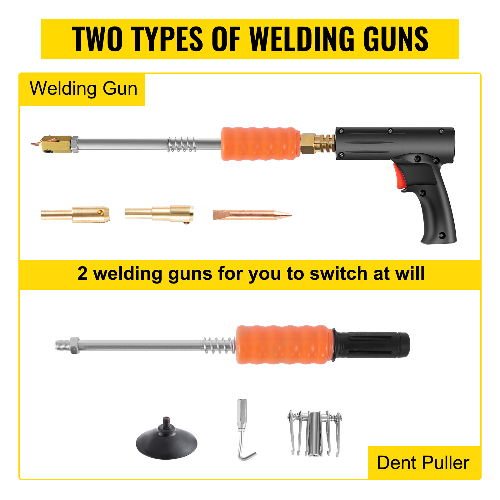 VEVOR Stud Welding Machine Weld Dent Puller 6000A Spot Welder Car Body ...