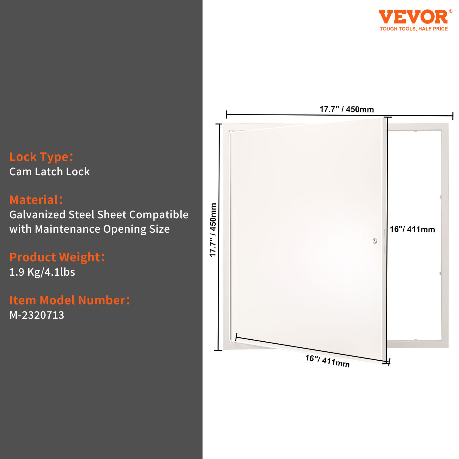 VEVOR 16"x16"/24"x24" Access Panel for Drywall Ceiling Plumbing ...