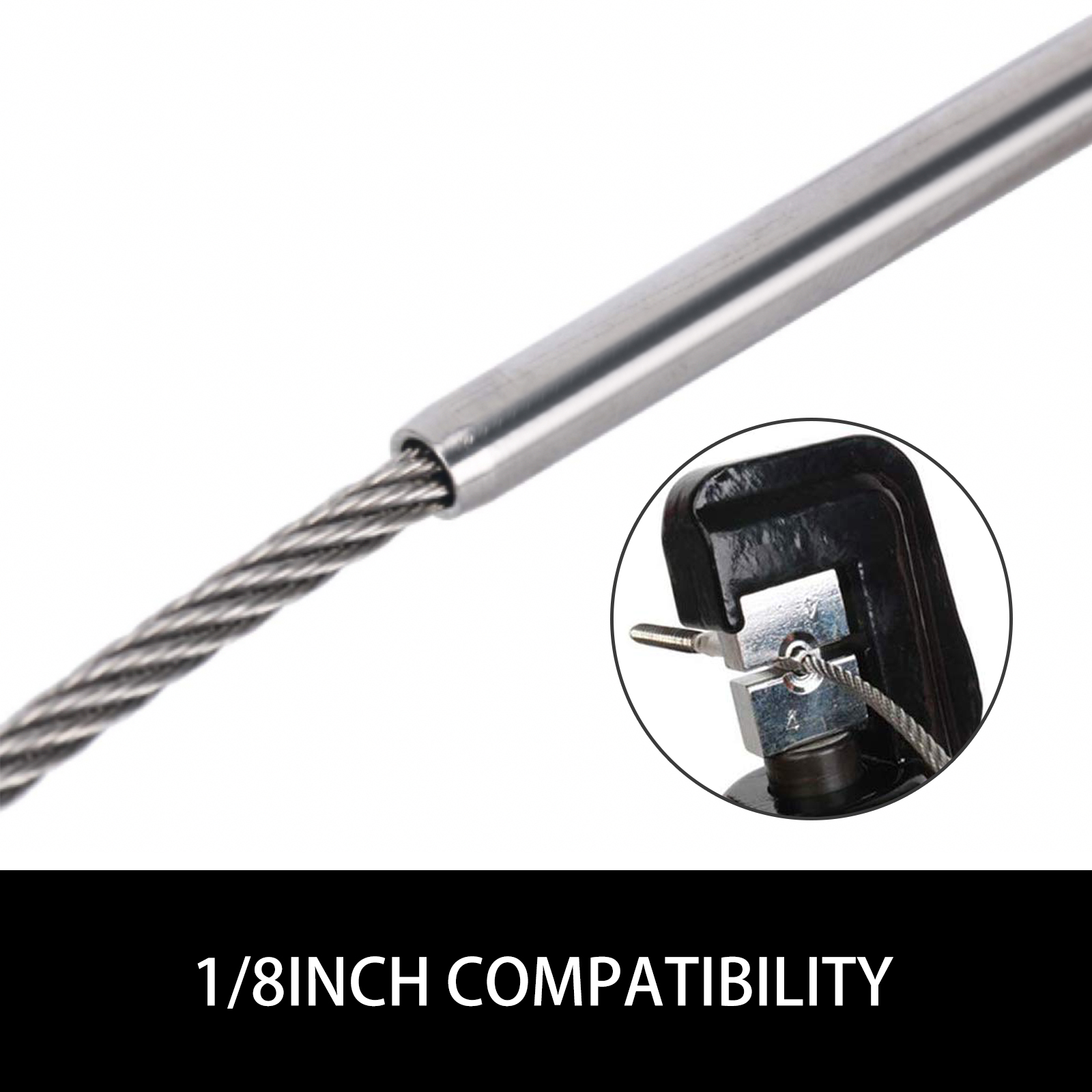 VEVOR 62 Pack Stainless Steel SS316 Hand Swage Threaded Stud Tension ...