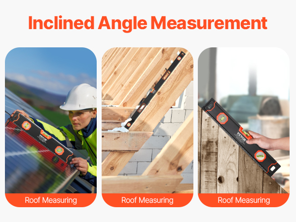 4-Piece Magnetic Torpedo Level Aluminum Alloy 48/24/16/10 Inch with ...