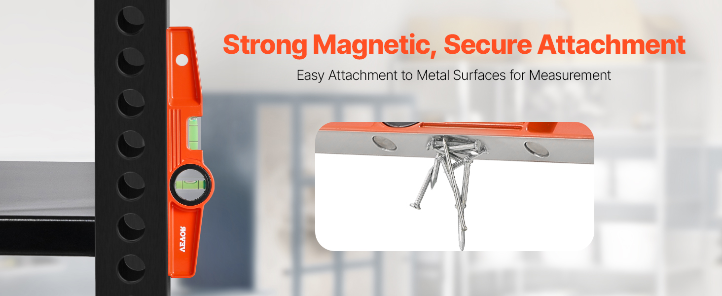 6 PCS Magnetic Torpedo Level 78/48/32/24/16/10 In Box Leveler with ...