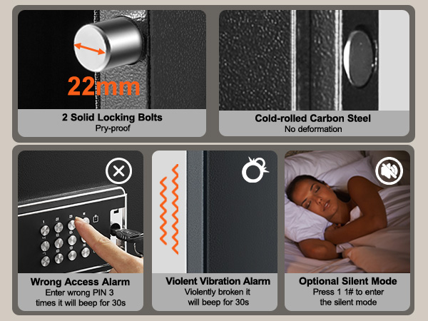 VEVOR 10-12 Rifles Gun Safe, Rifle Safe with Lock & Digital Keypad ...