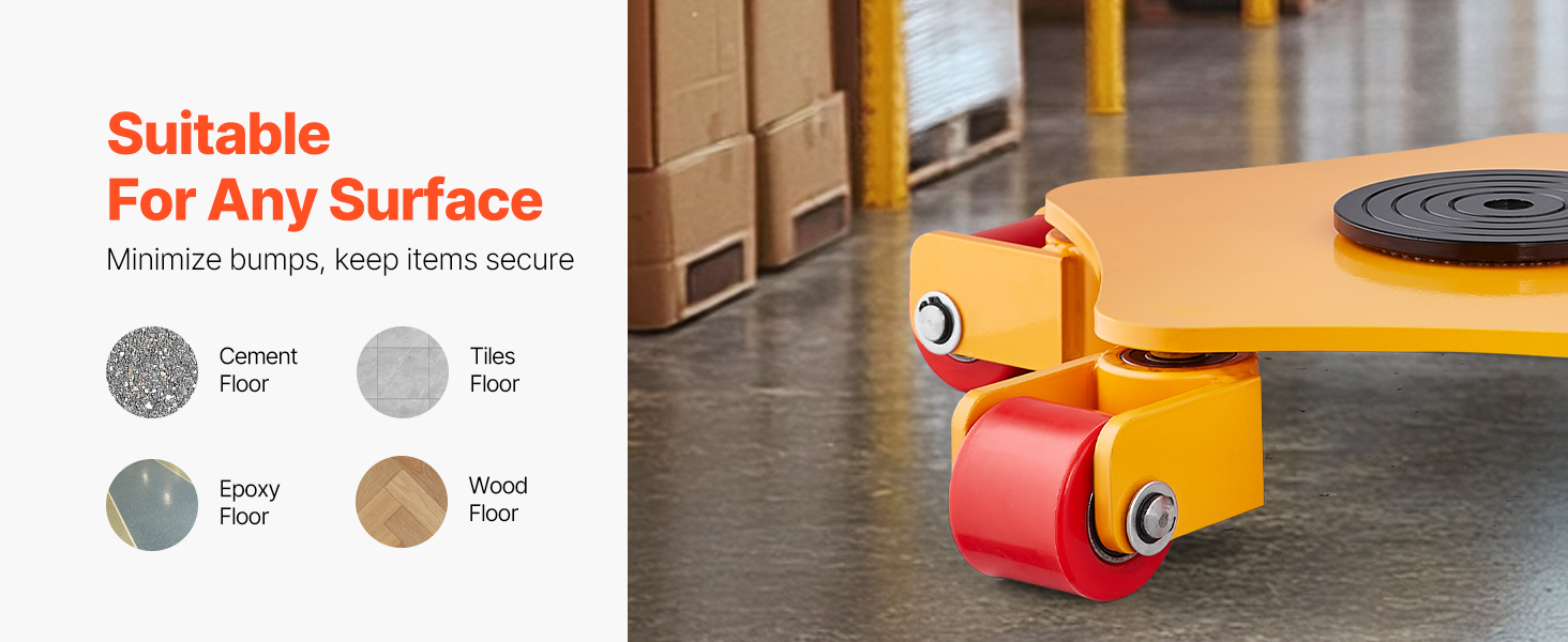 Machine Skate 8800 lbs Machinery Moving Skate with Handle 360° Rotation ...