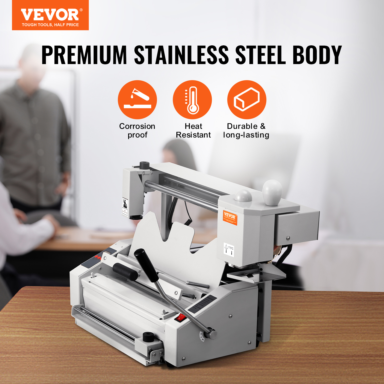 VEVOR Thermal Binding Machine/Covers Thermal Book Binder 400/500 Sheets 40/50mm | eBay