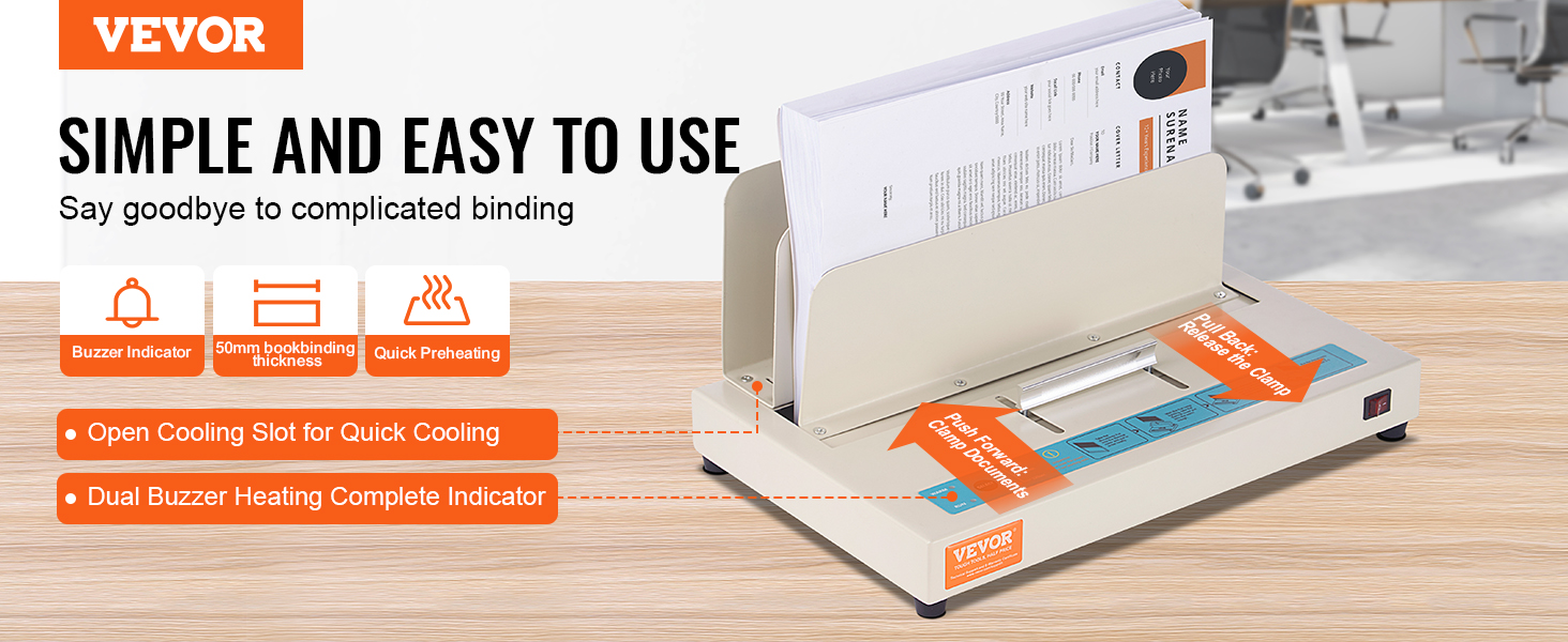 VEVOR – Machine à relier thermique, classeur de livres thermique, 500 ...