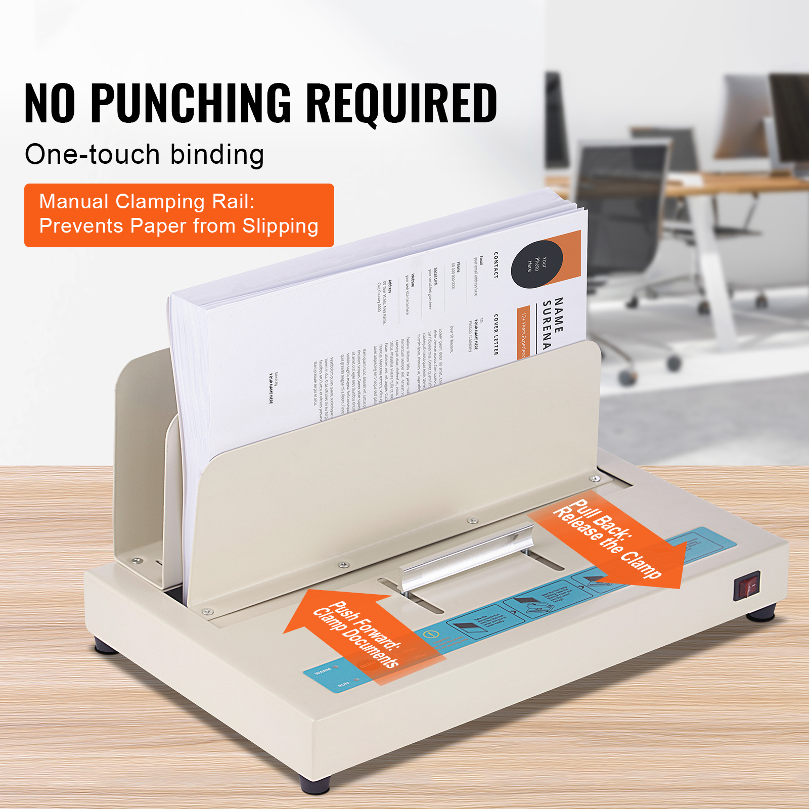 Uimoso Thermal Binding Machine/Covers Thermal Book Binder 400/500 ...