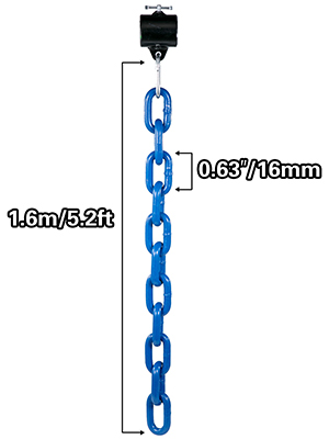 VEVOR Weight Lifting Chains, 1 Pair 35LBS/16kg Weight lifting Chains ...