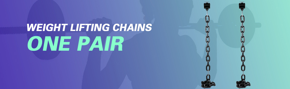 VEVOR Weight Lifting Chains, 1 Pair 44LBS/20KG Weight Lifting Chains ...