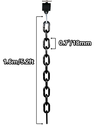 VEVOR Weight Lifting Chains, 1 Pair 44LBS/20kg Weightlifting Chains ...