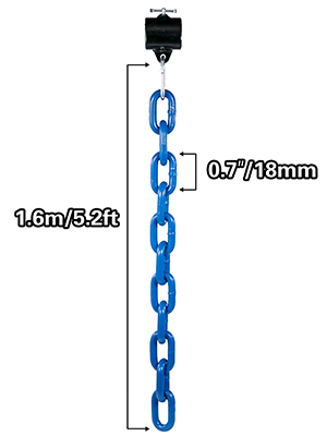 VEVOR 1 Pair Weight Lifting Chains 44LBS, Weightlifting Chains With ...